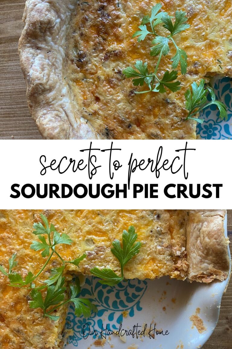 Easy + Delicious No Fail Sourdough Pie Crust - Our Handcrafted Home