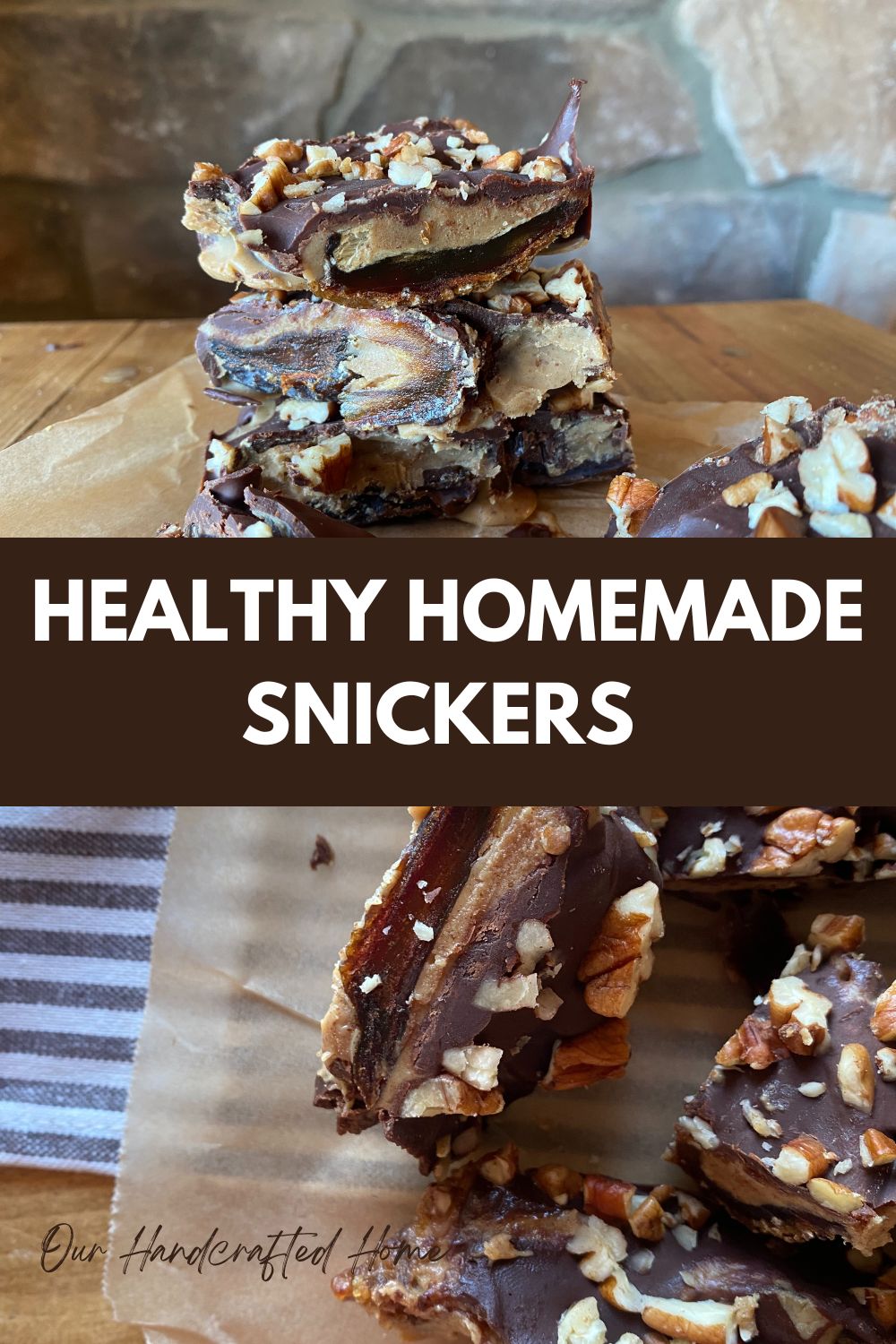 Easy Recipe for Healthy Snickers Snack Bars - Our Handcrafted Home